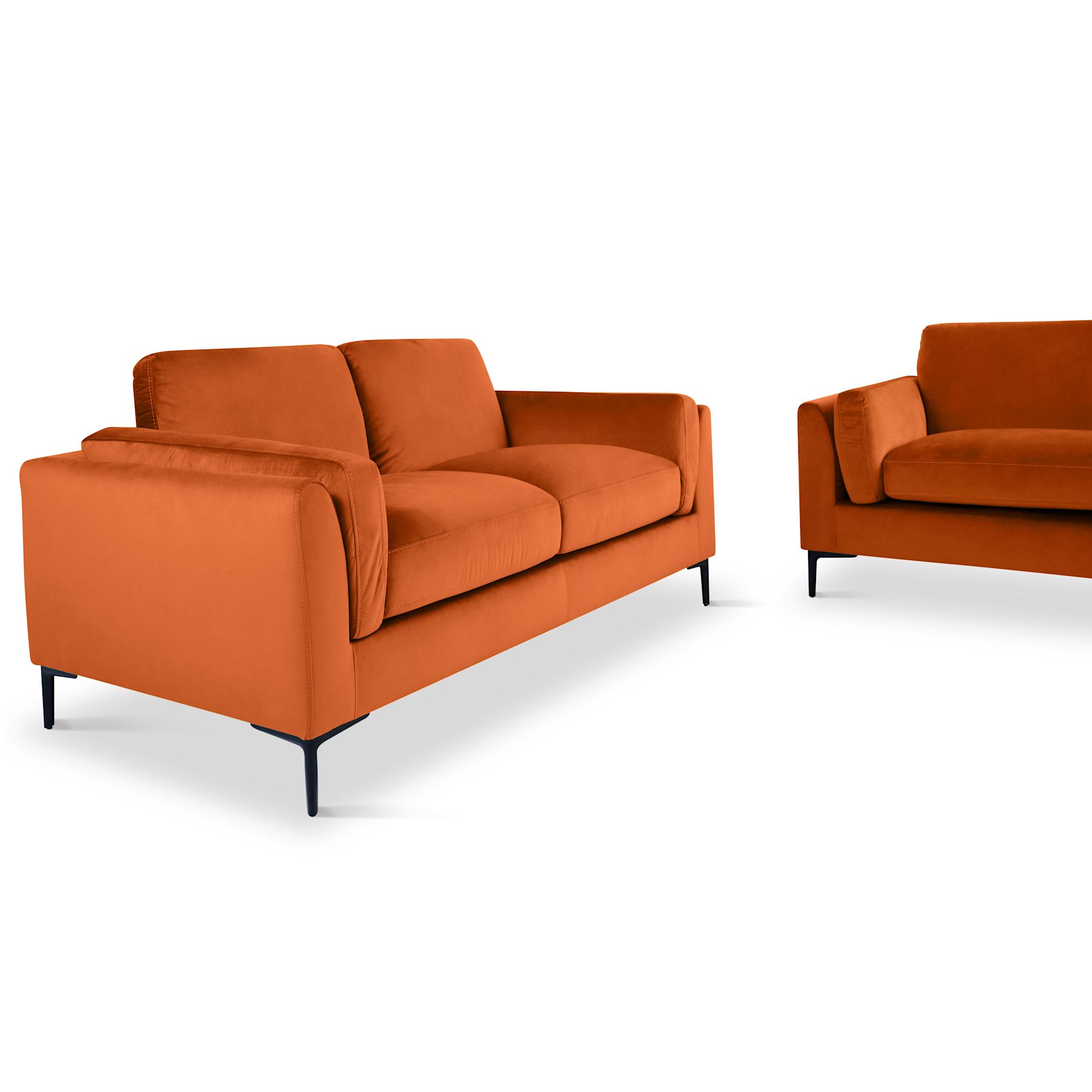 Lucia 2 Seater Sofa, Burnt Orange House Velvet Only £499.99 | Furniture ...