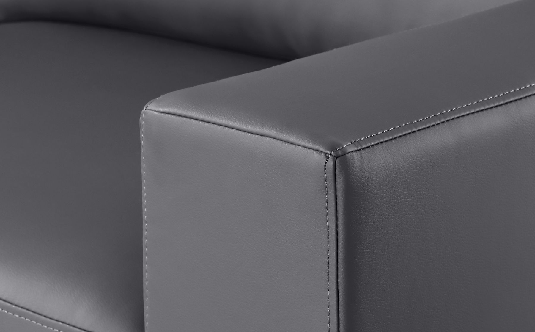 Baltimore Corner Sofa, Grey Premium Faux Leather Only £899.99 ...