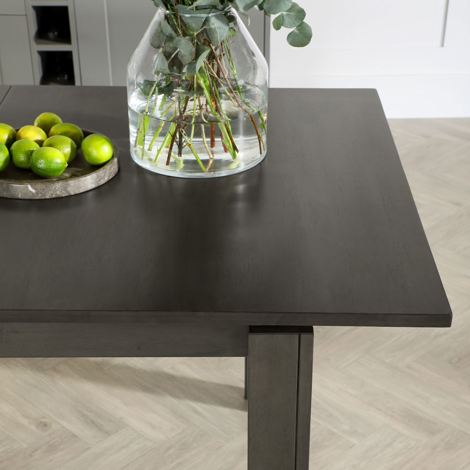 Bali Extending Dining Table, 150-180cm, Grey Solid Hardwood Only £369.99 | Furniture & Choice