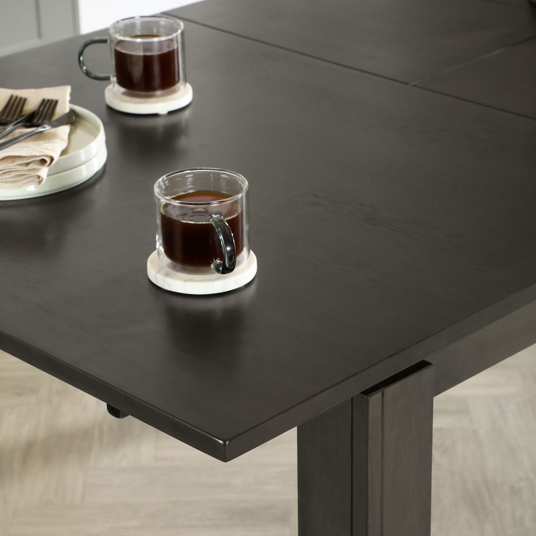 Bali Extending Dining Table, 150-180cm, Grey Solid Hardwood Only £369.99 | Furniture & Choice