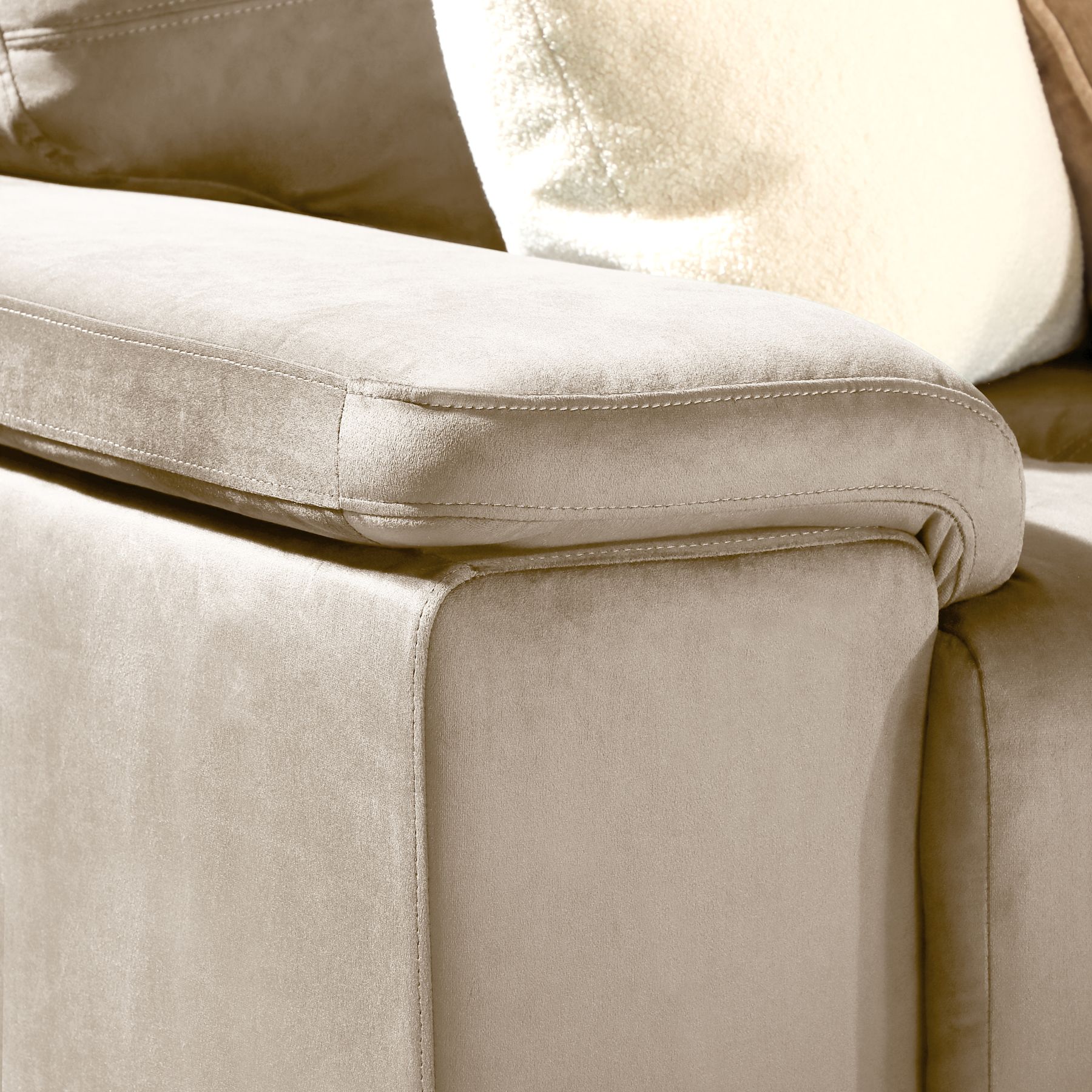 Kansas 3+2 Seater Sofa Set, Champagne Classic Velvet Only £999.98 ...