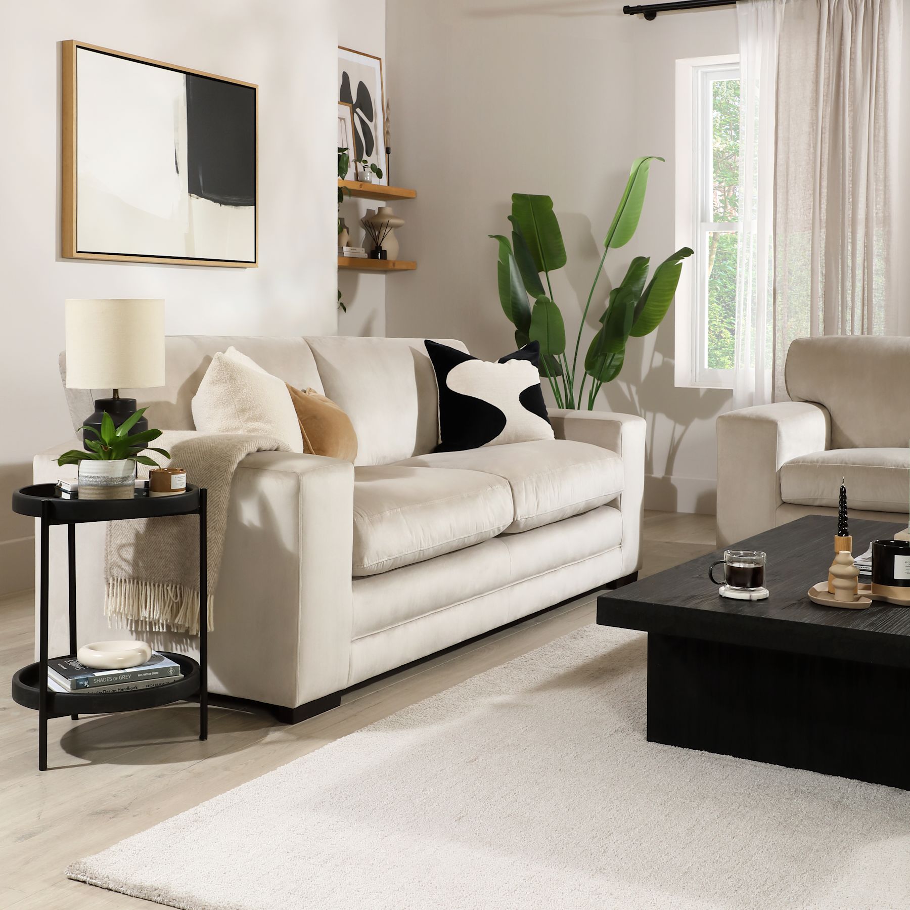 Manhattan 3+2 Seater Sofa Set, Champagne House Velvet Only £999.98 ...