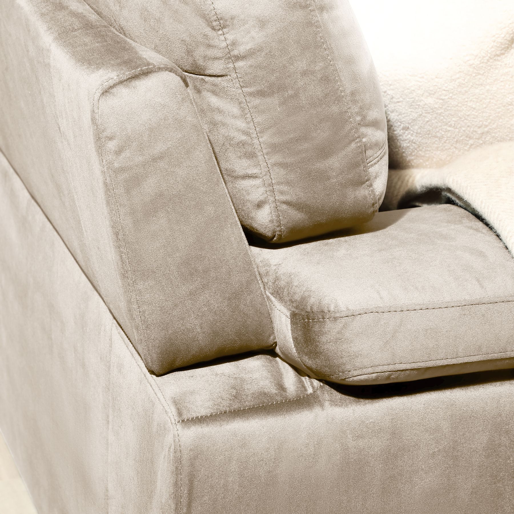 Kansas 3+2 Seater Sofa Set, Champagne Classic Velvet Only £999.98 ...