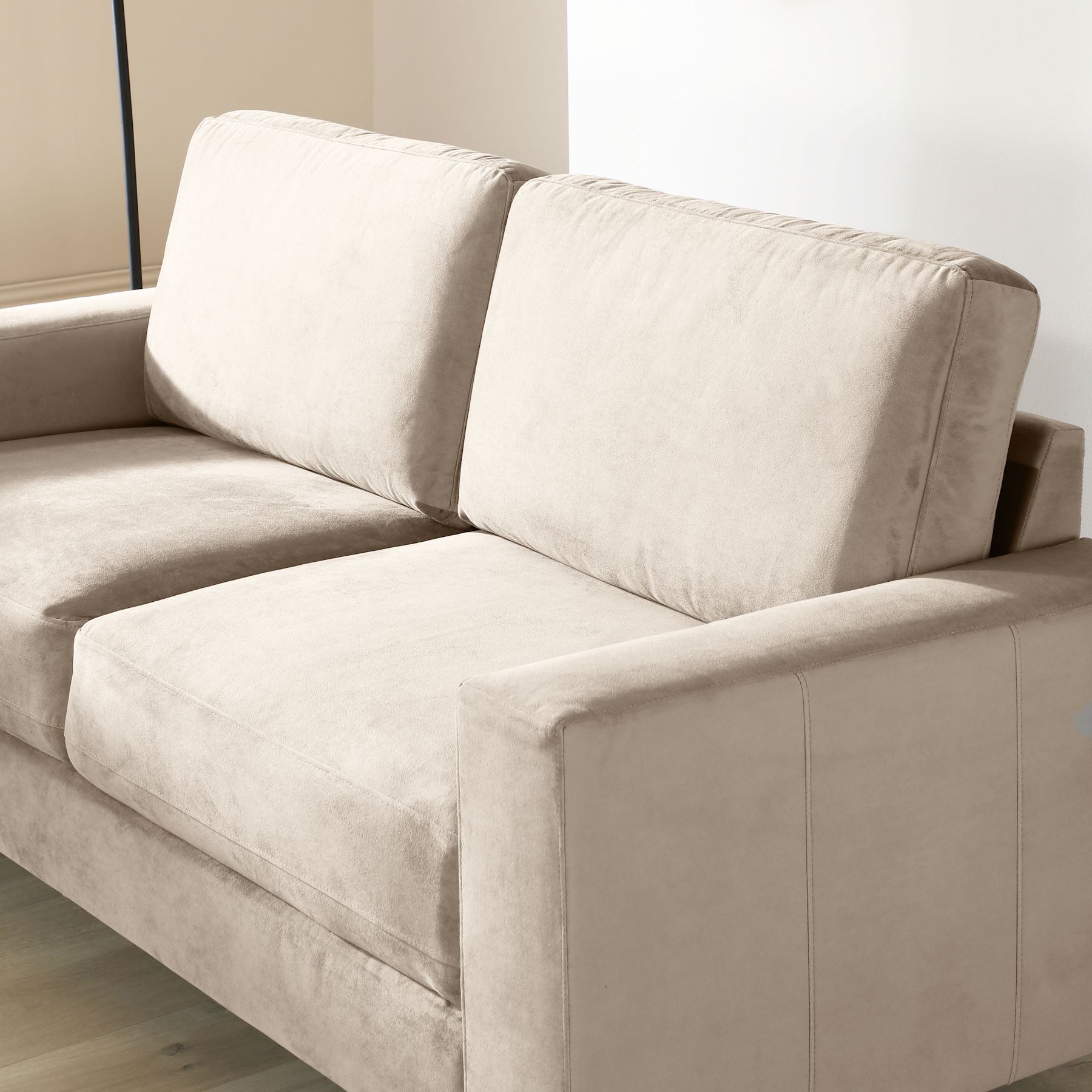 Baltimore 3+2 Seater Sofa Set, Champagne Classic Velvet Only £899.98 ...