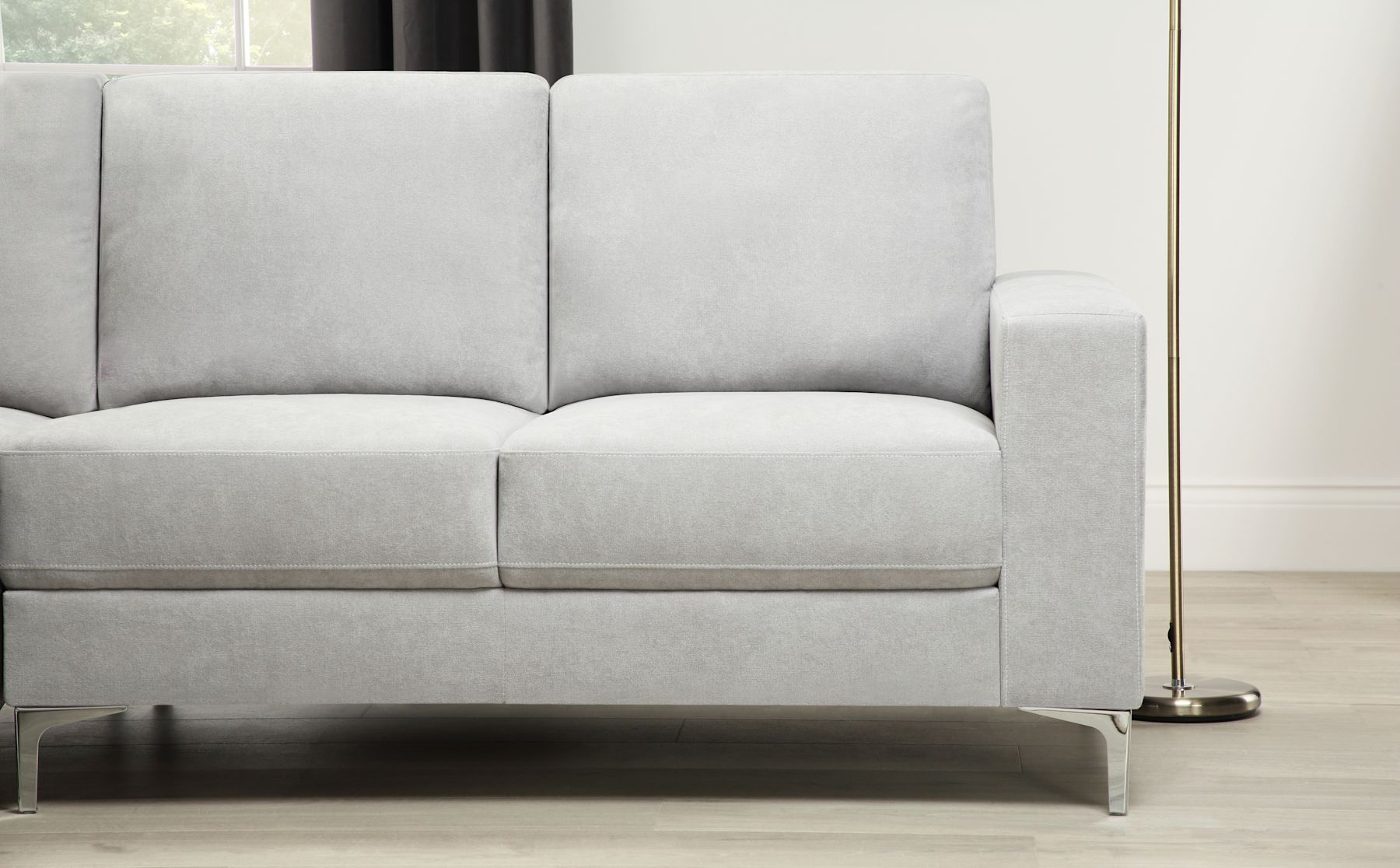 Baltimore Corner Sofa, Dove Grey Classic Plush Fabric Only £999.99 ...