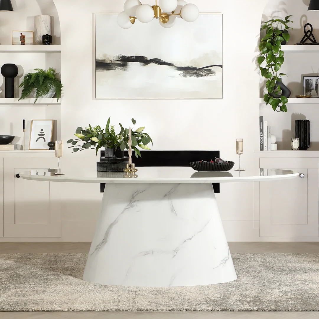 Marble Effect Dining Tables | Furniture & Choice