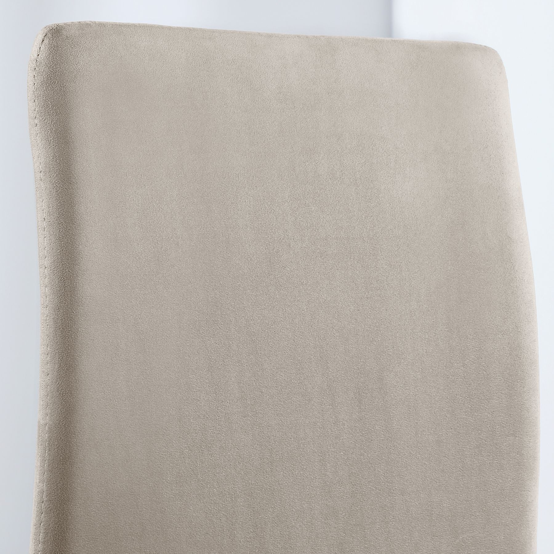 Perth Dining Chair, Champagne Classic Velvet & Chrome Only £69.99 ...