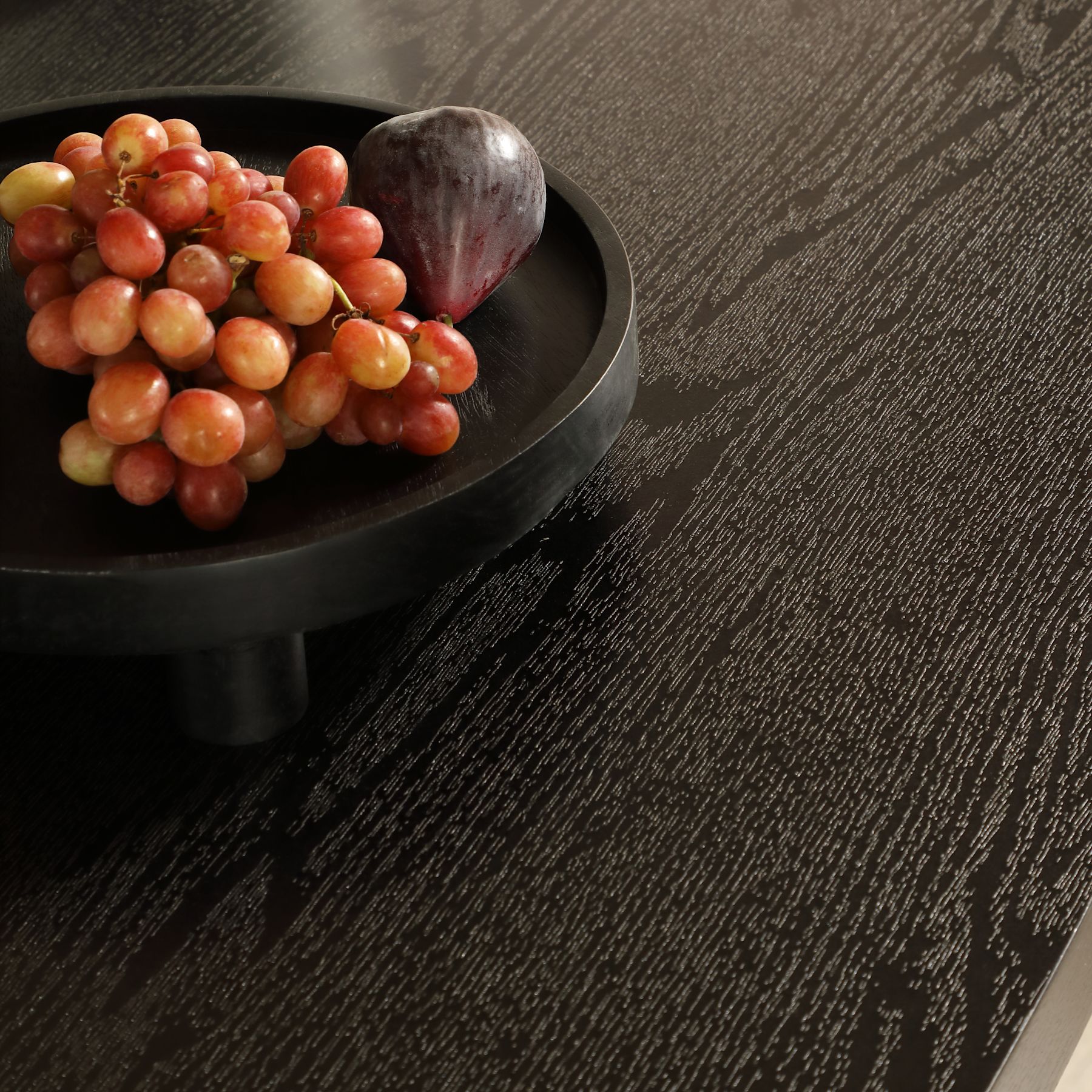 Madison Oval Dining Table & 4 Leon Chairs, Black Oak Effect & Black ...