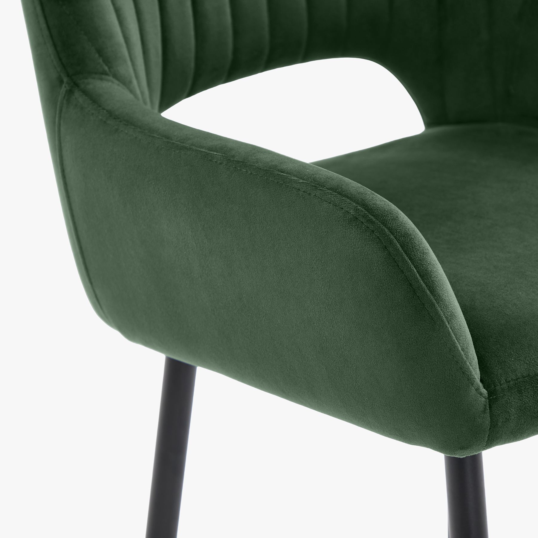 Clara Bar Stool, Moss Green Classic Velvet & Black Steel Only £109.99 ...
