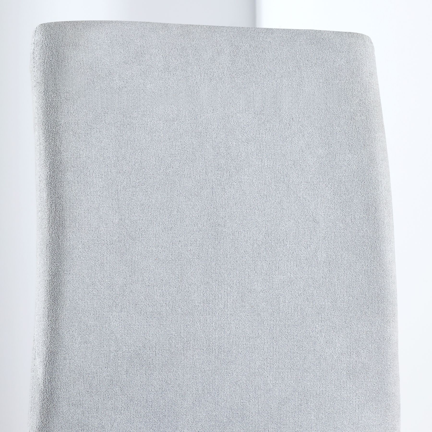 Perth Dining Chair, Dove Grey Classic Plush Fabric & Chrome Only £59.99 ...