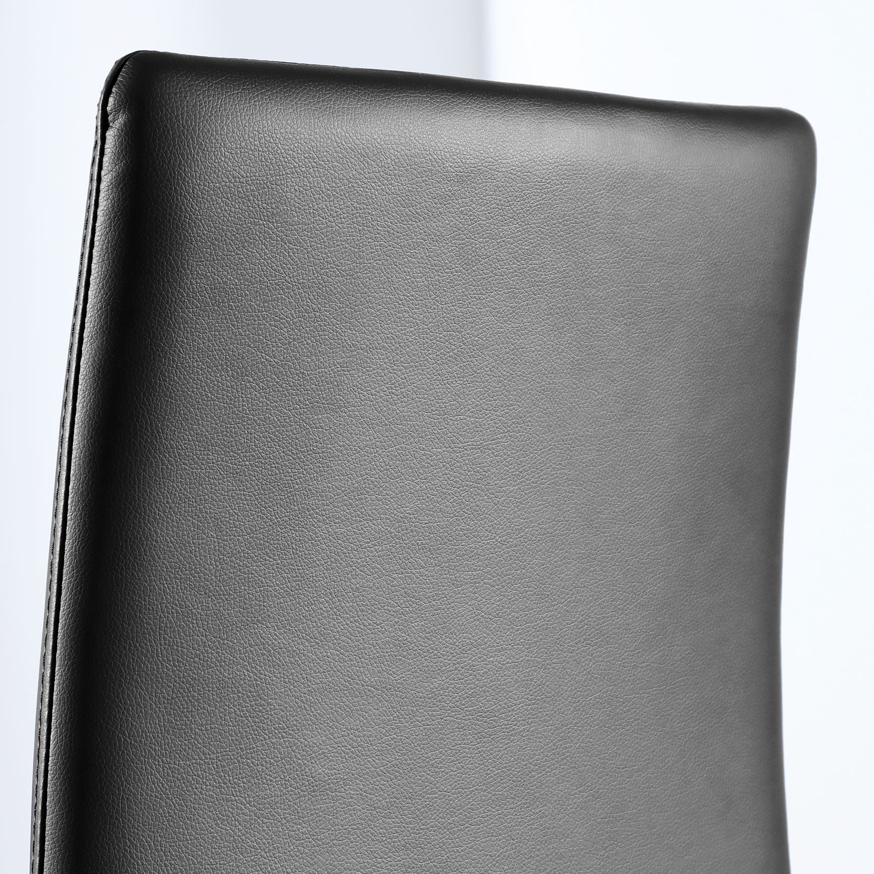 Perth Dining Chair, Black Premium Faux Leather & Chrome Only £59.99 ...