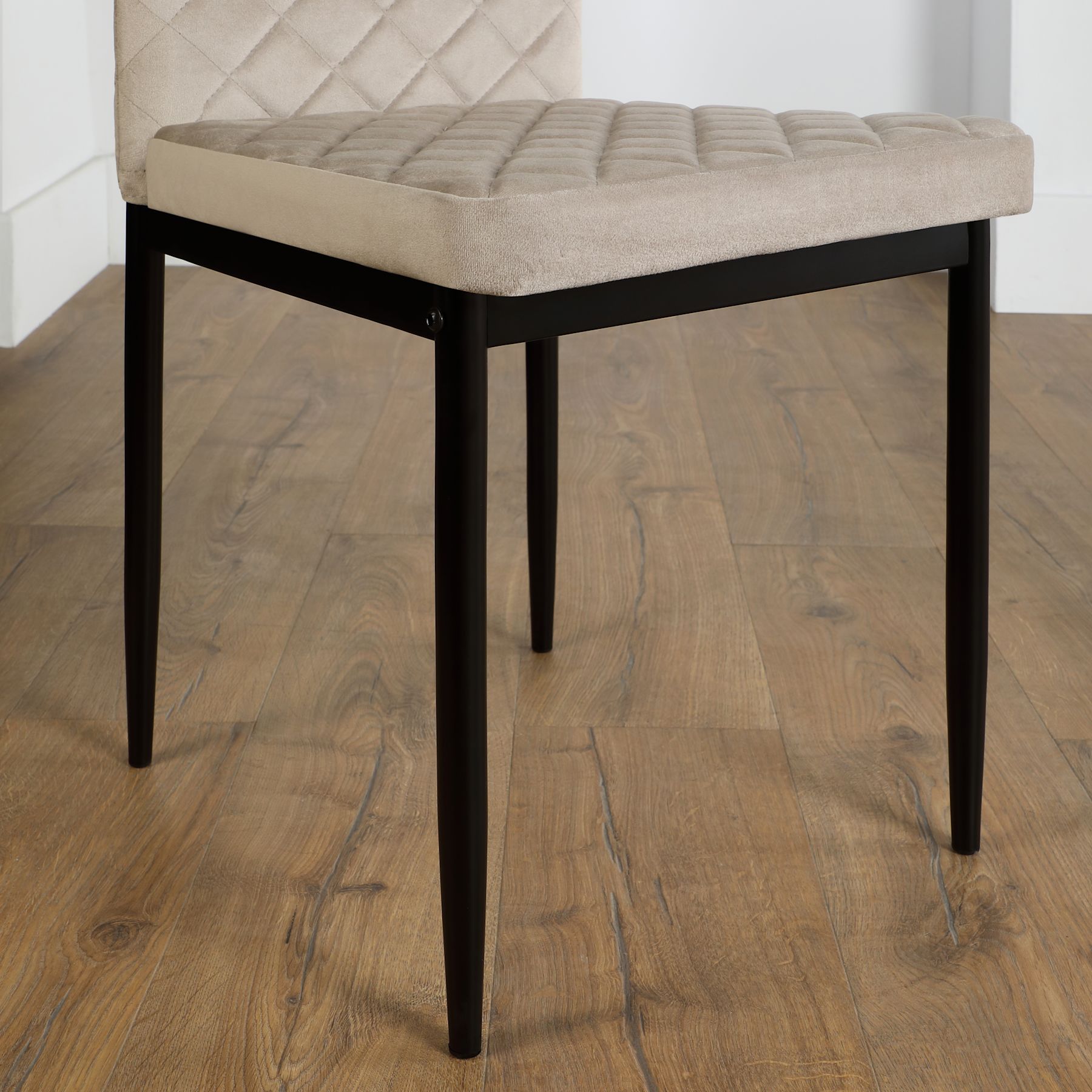 Newark Round Industrial Dining Table & 2 Renzo Chairs, Grey Concrete ...