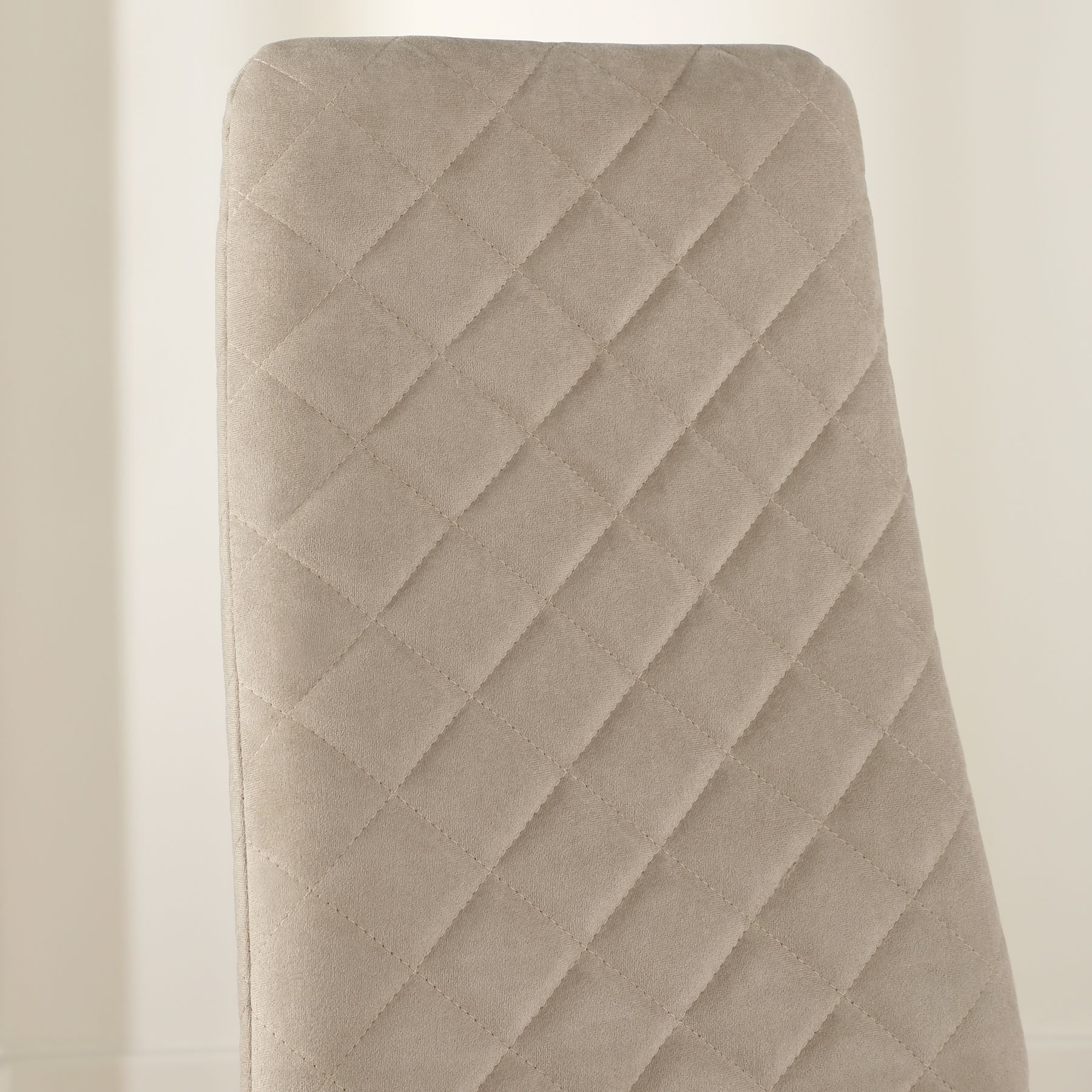 Renzo Dining Chair, Champagne Classic Velvet & Chrome Only £49.99 ...
