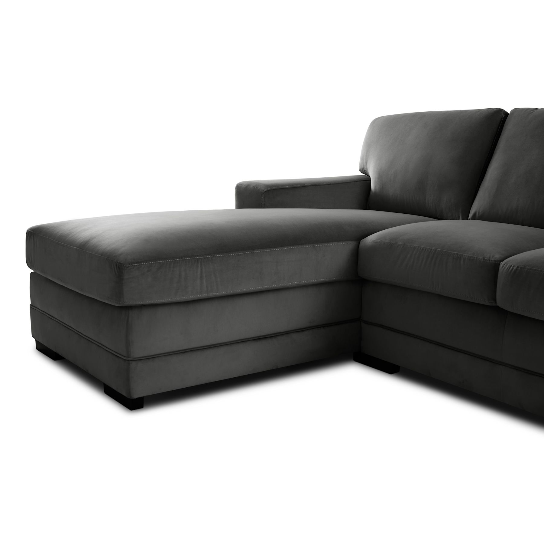 Manhattan L-shape Corner Sofa, Left-hand Facing, Charcoal Grey House ...