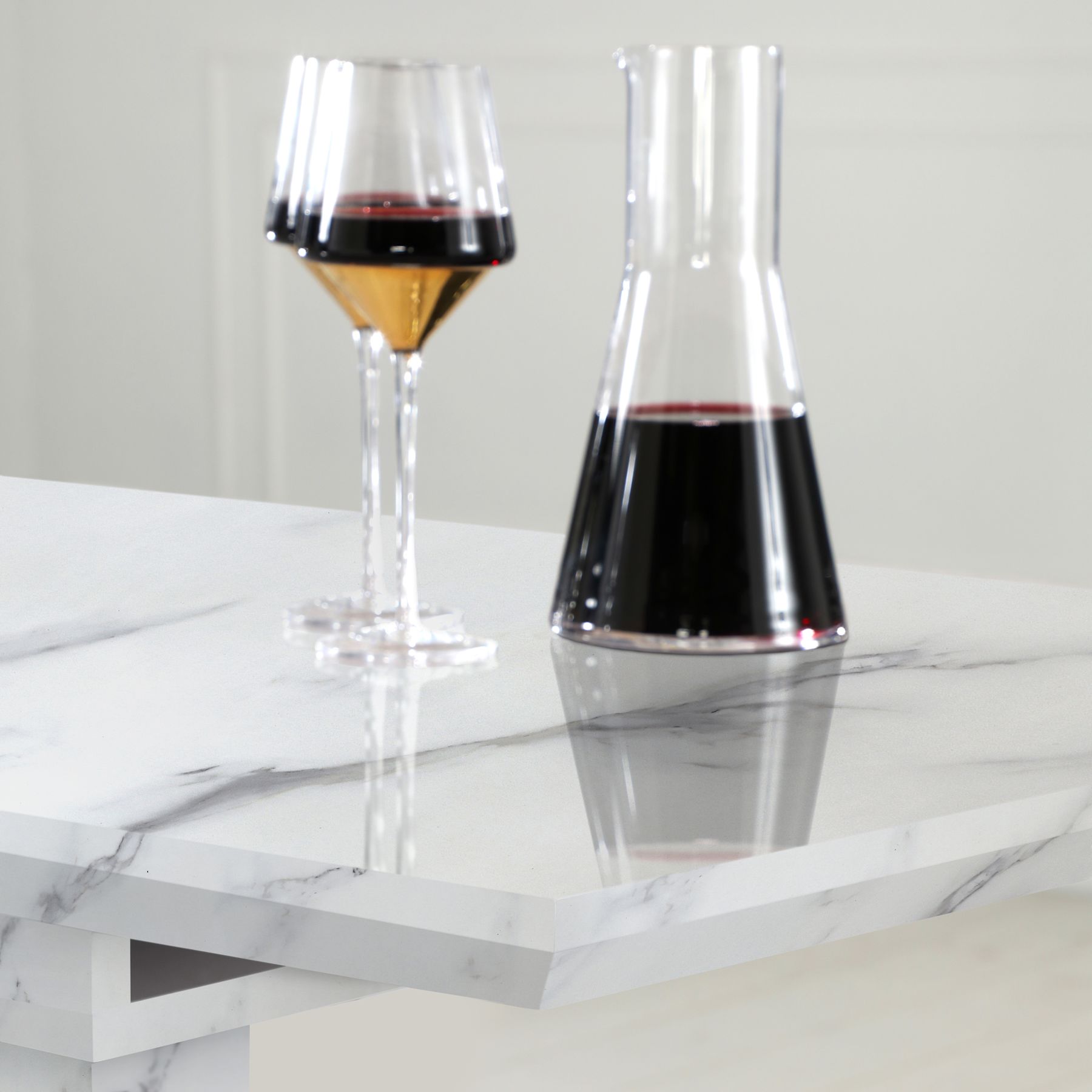 Florence Extending Dining Table, 120-160cm, White Marble Effect Only £ ...