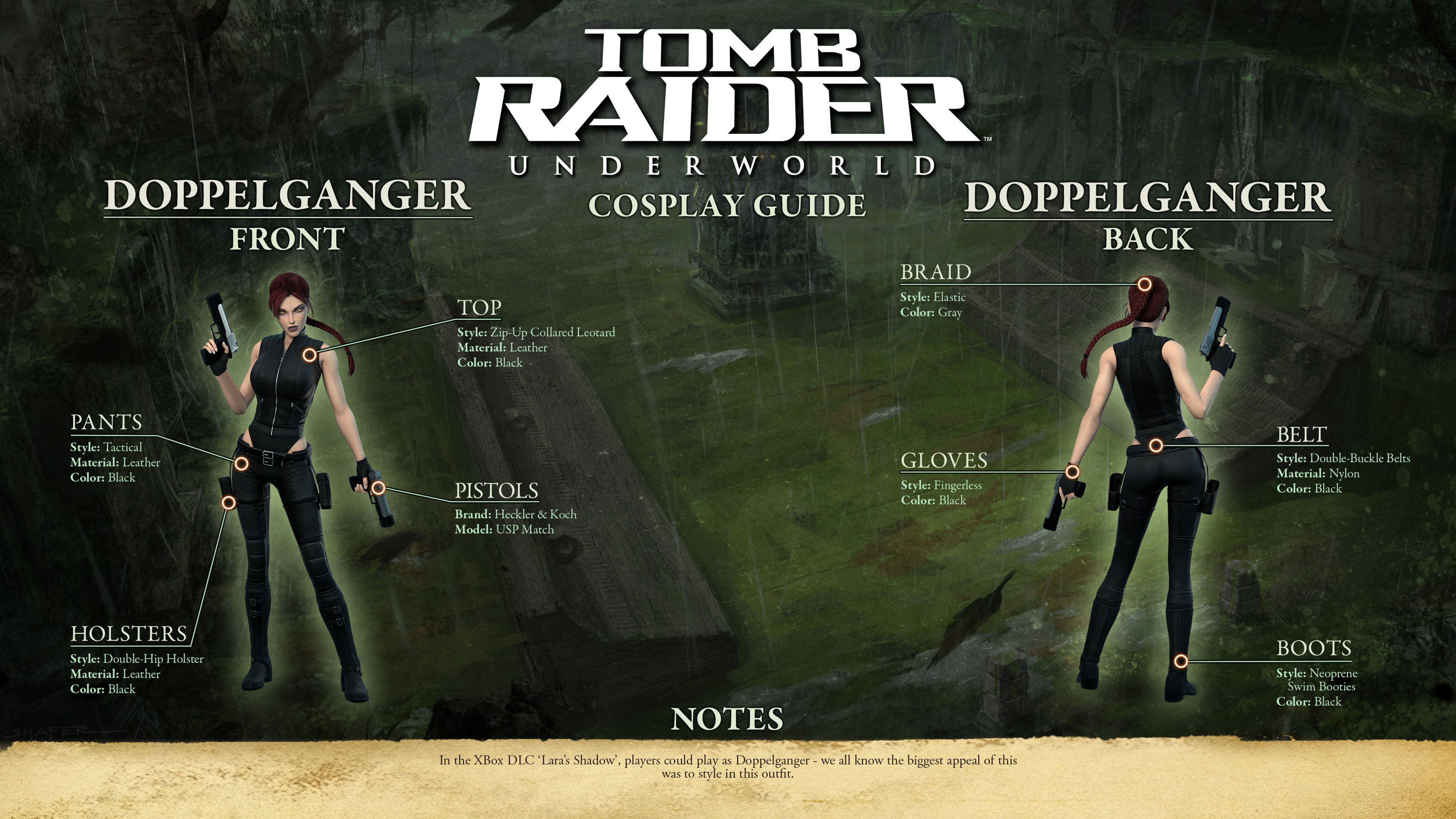 Pacote De Traje De Neoprene Tomb Raider Underworld
