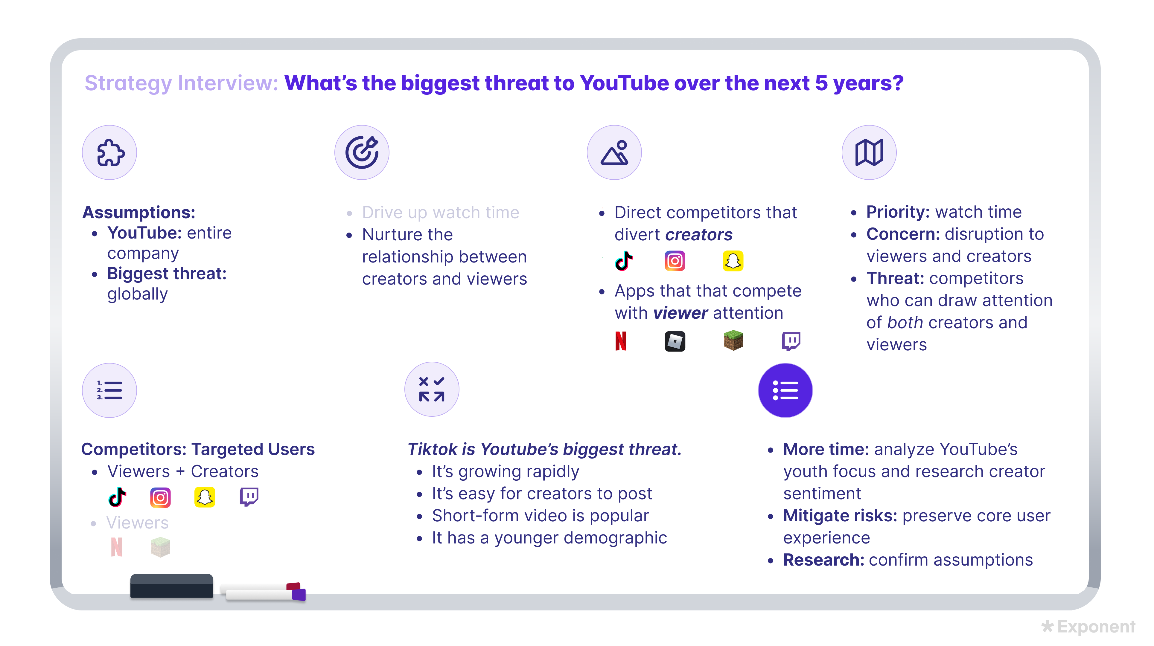How to Answer Strategy Questions - Exponent