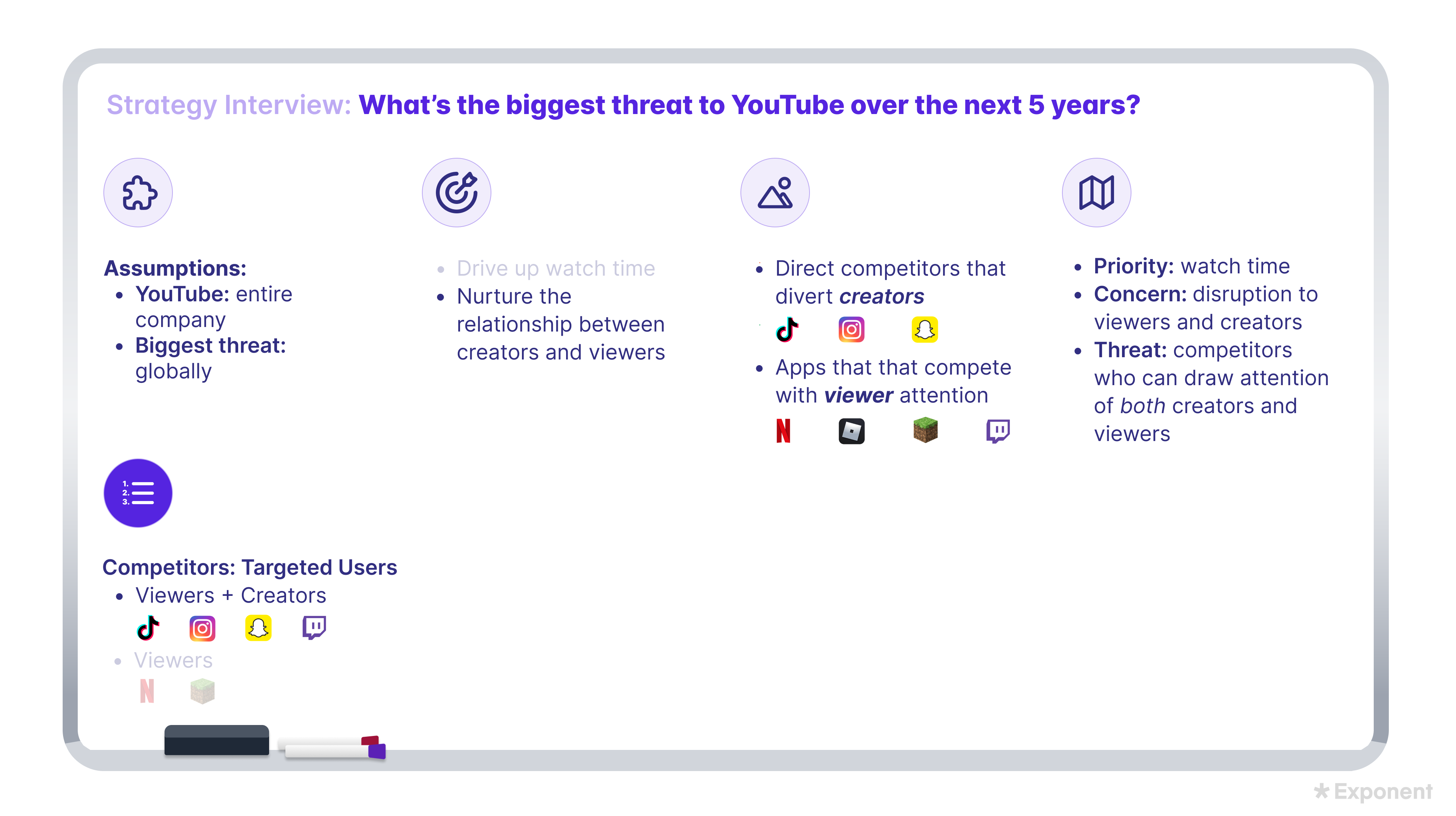 How to Answer Strategy Questions - Exponent