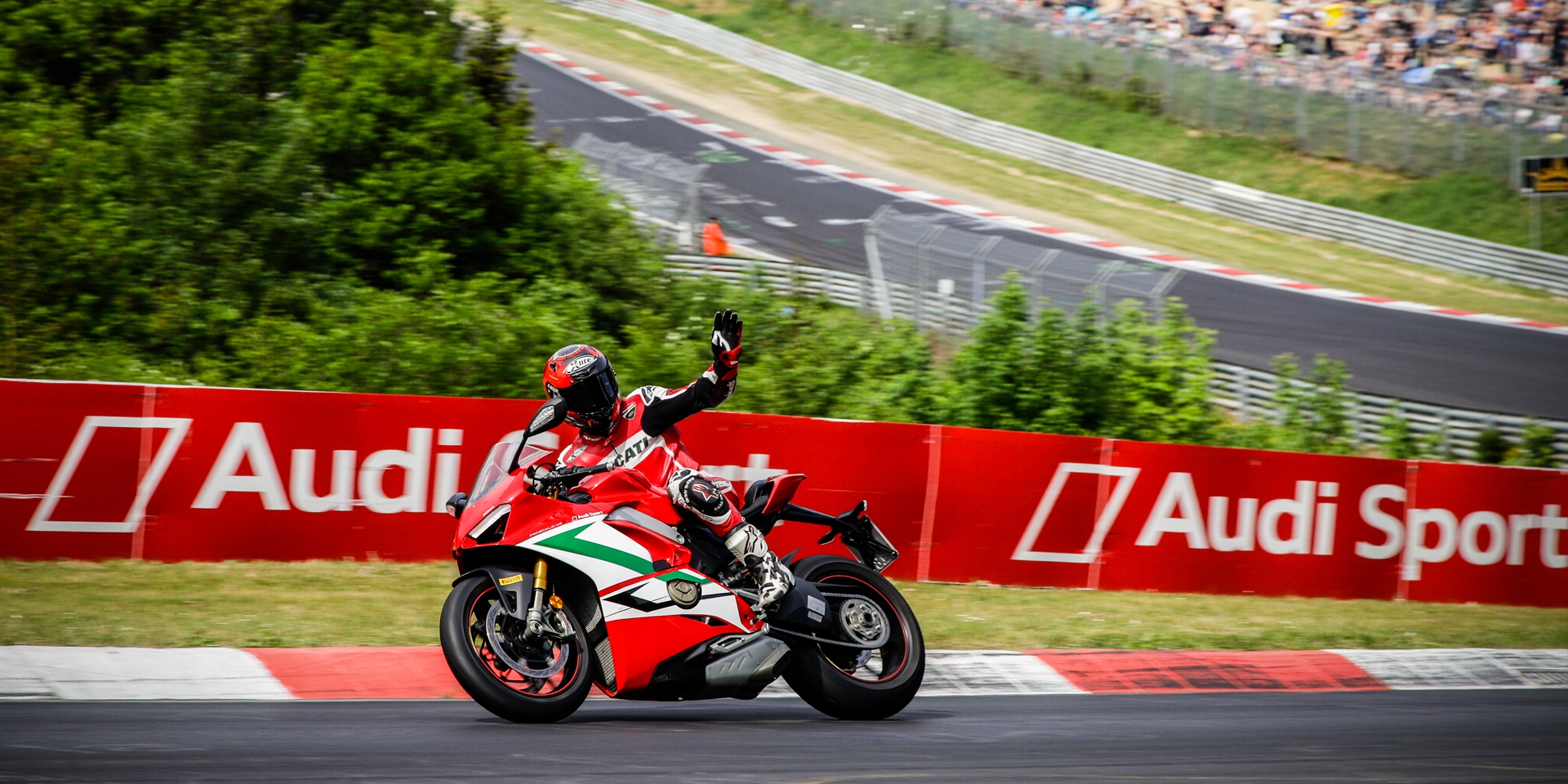 Carlos Checa special guest with Audi at Nürburgring