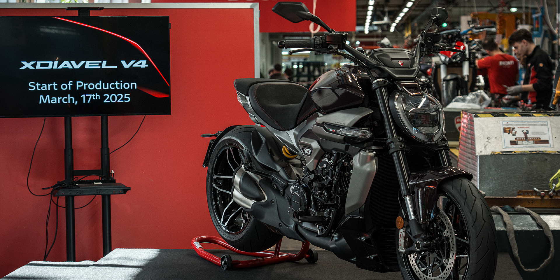 XDiavel V4: production of the new Ducati Sport Cruiser begins