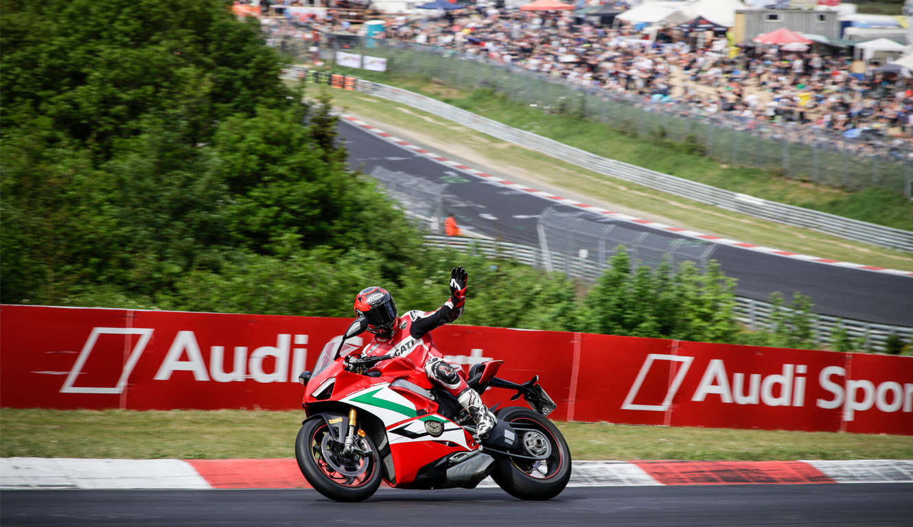 Carlos Checa special guest with Audi at Nürburgring