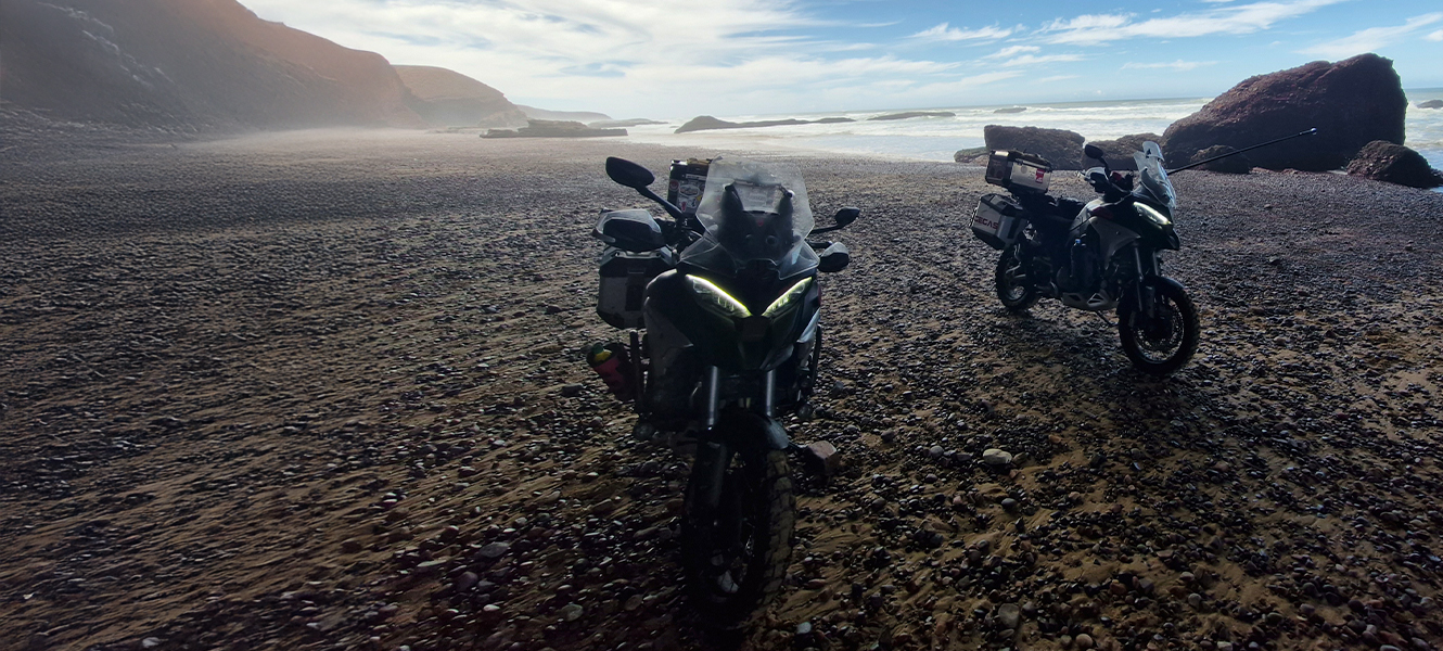 Route to Dakar with the Multistrada V4 Rally - Bike travels