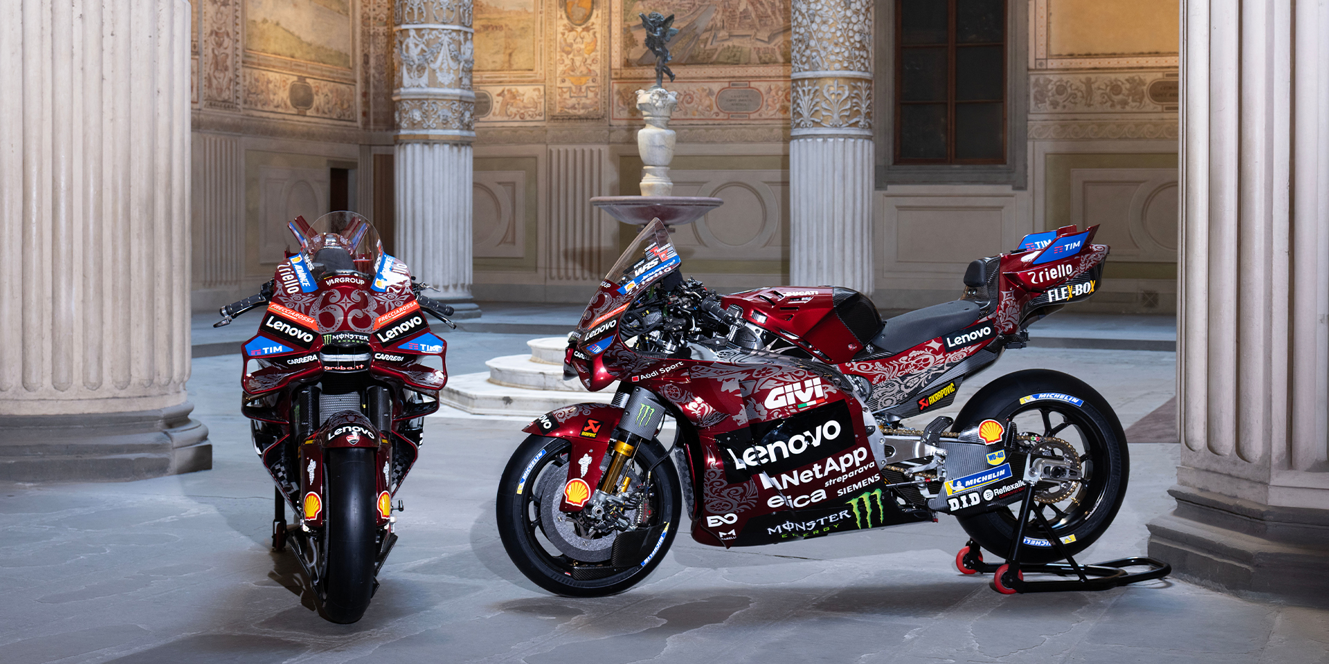 Renaissance genius and Ducati vision come together in a unique tribute for the Italian Grand Prix