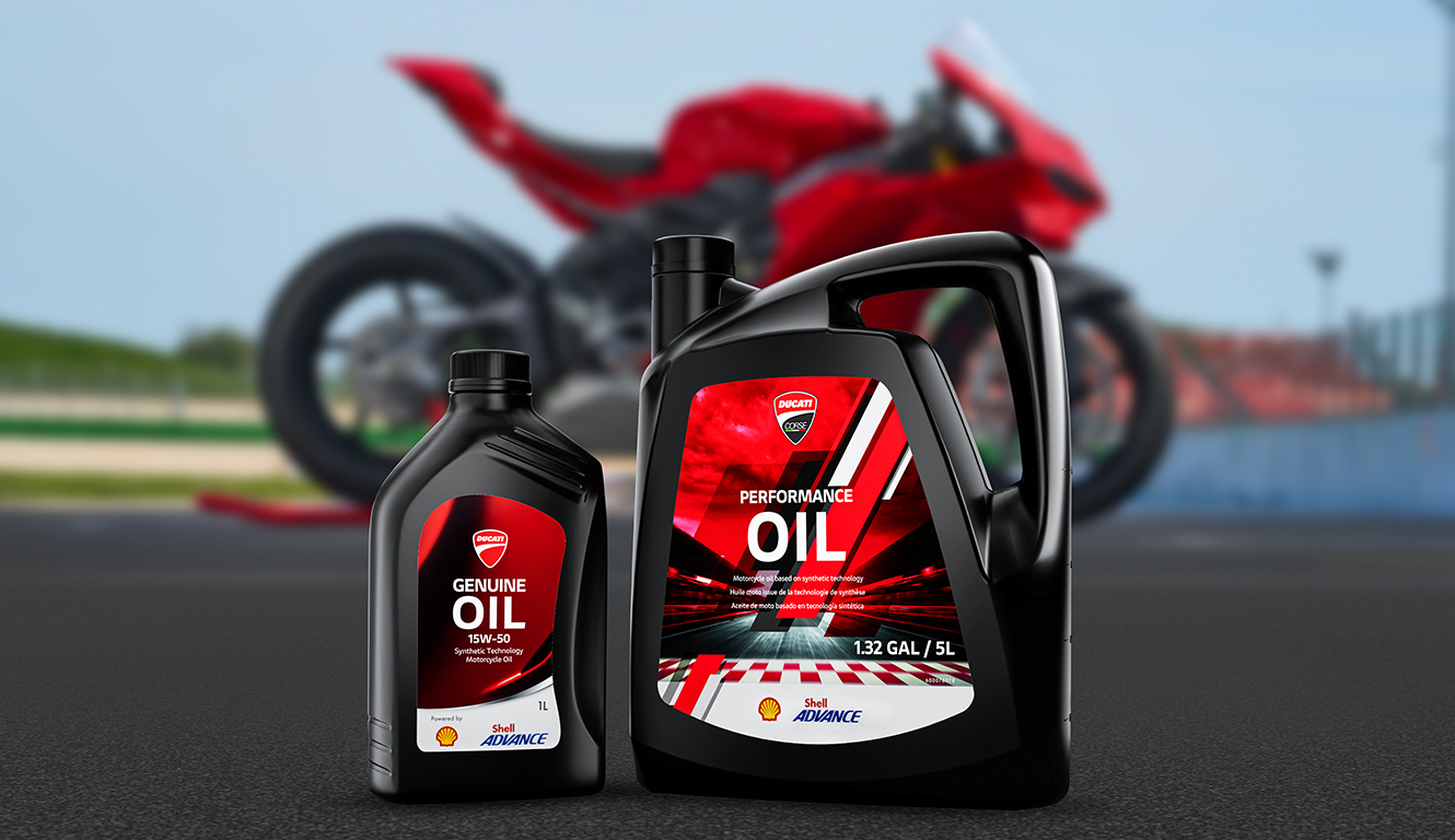 New Ducati Genuine Oil Powered by Shell Advance: for the best ...