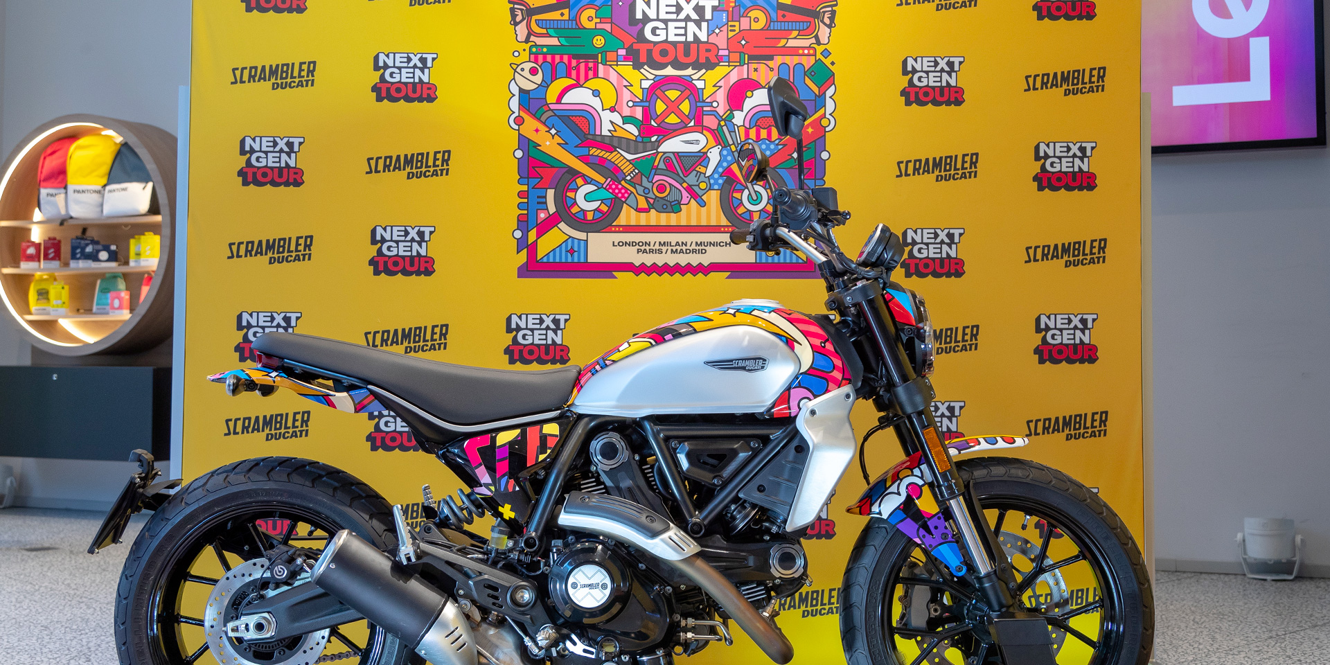 The new Scrambler® presents itself to the public in grand style on the ...
