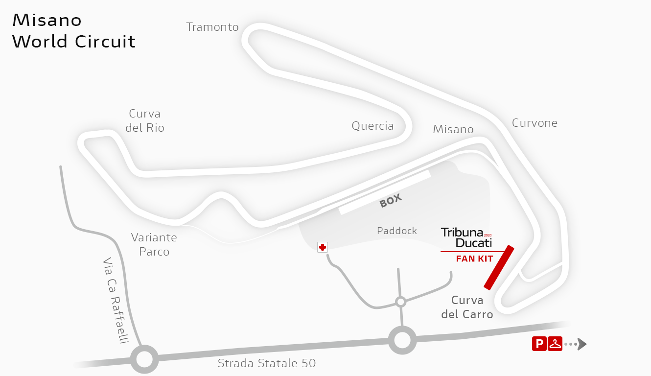 Ducati Grandstands MotoGP Misano 2020