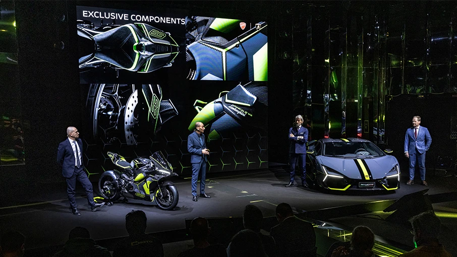 Ducati and Lamborghini together again, writing a new chapter of sportiness, beauty and ...