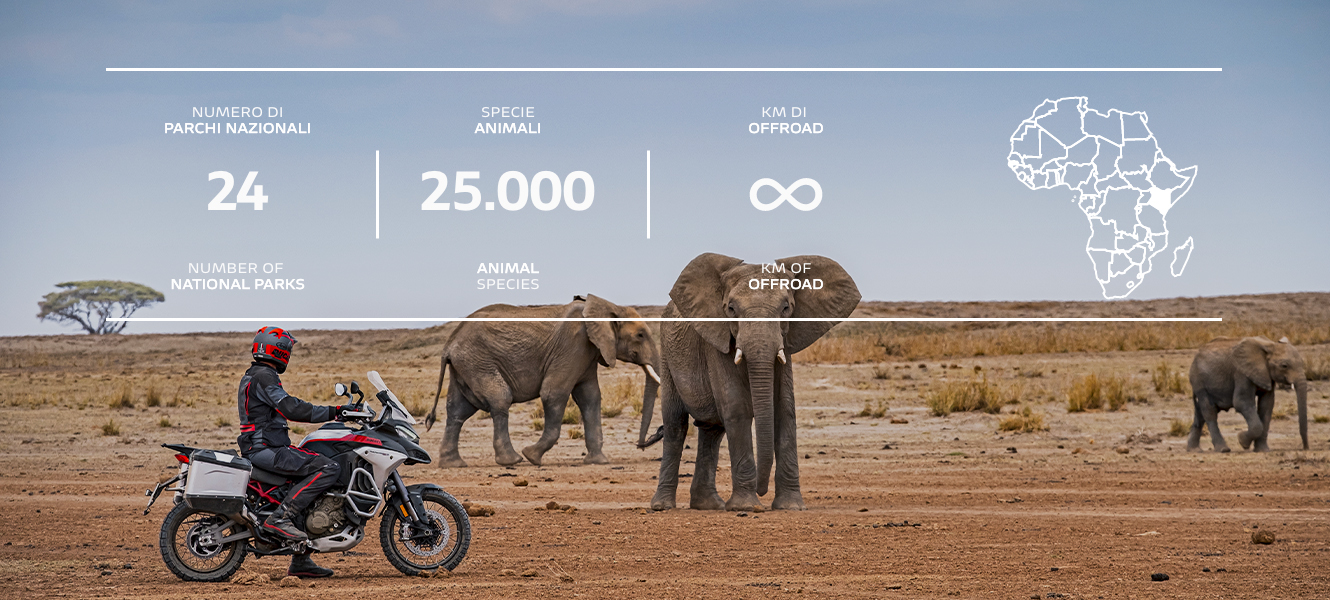 Adventure riding into the off-road Kenya