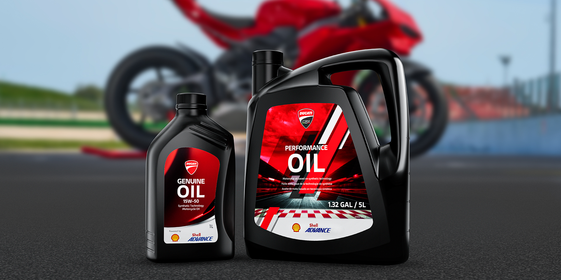 New Ducati Genuine Oil Powered by Shell Advance: for the best ...