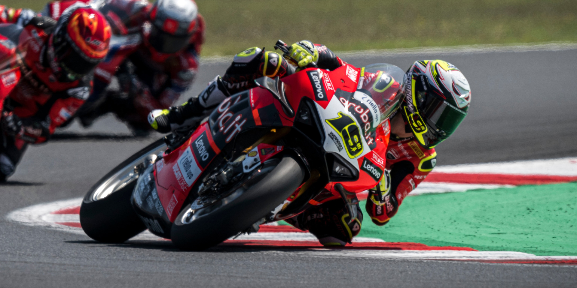 Bautista fights for second but crashes with seven laps to go. Rinaldi ...