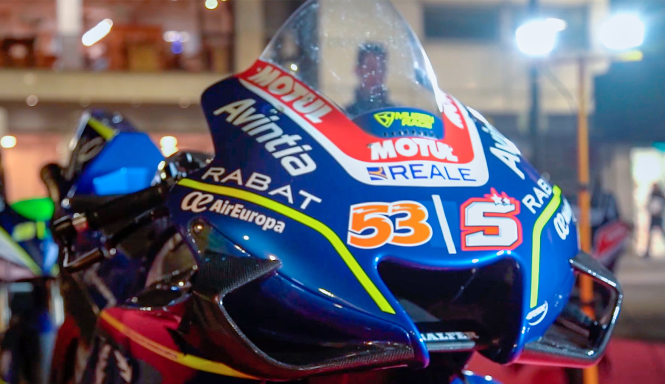 The Reale Avintia Racing team presents its new colors for 2020 in Andorra