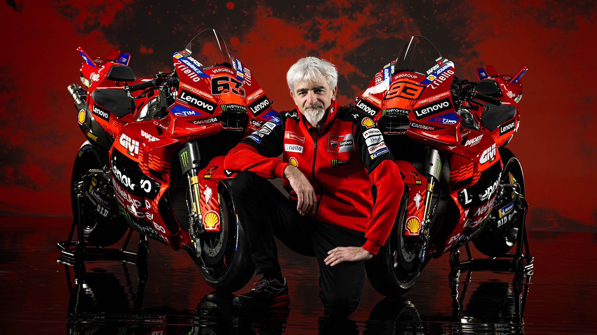 Desmosedici Logo Ducati GP3 MotoGP Front Fairing Signed By Loris