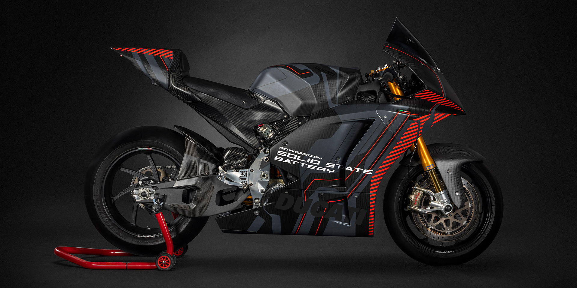 Ducati's electric research continues with the V21L prototype and solid-state batteries
