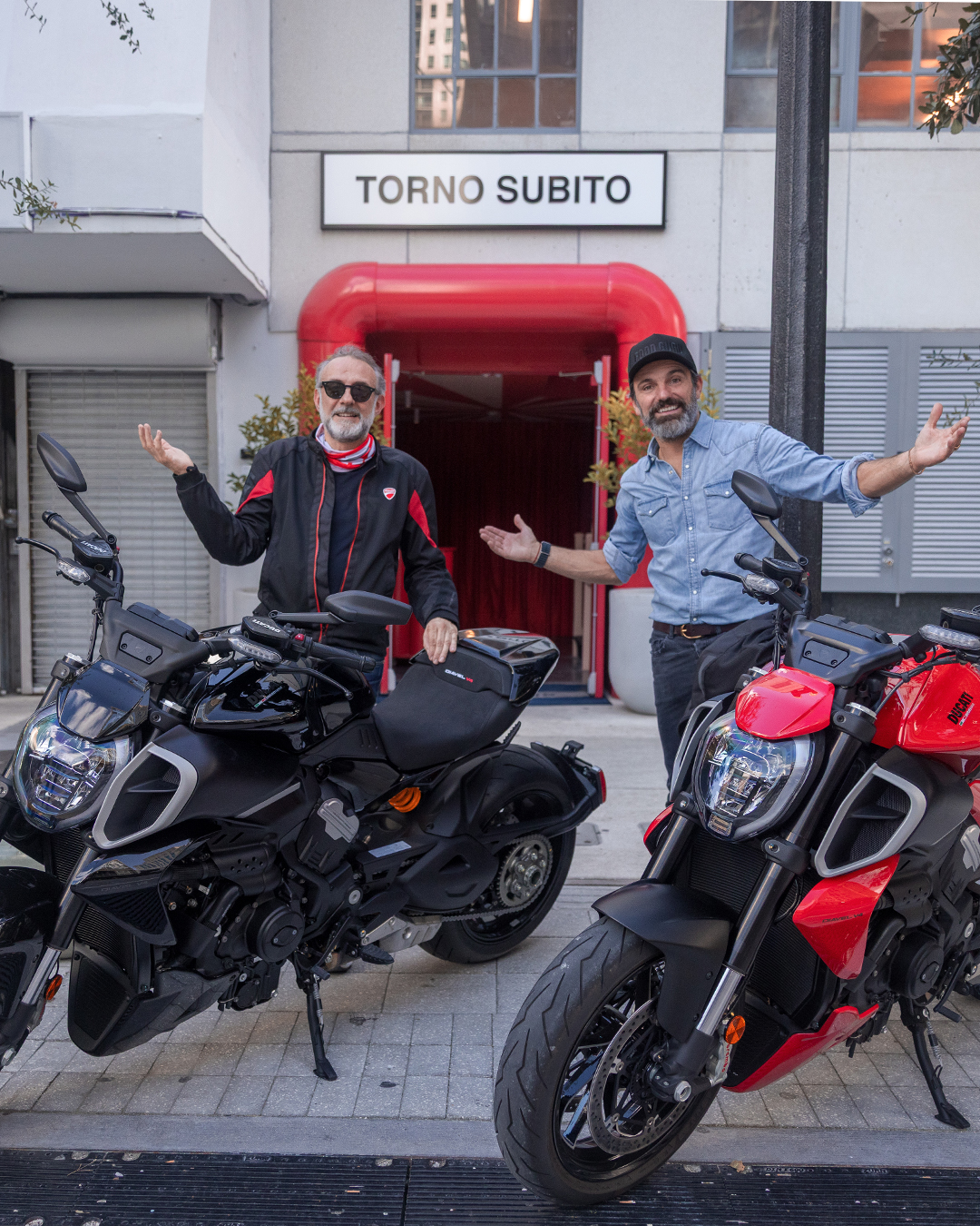 Food & Ride in Miami: Massimo Bottura and Filippo Polidori on Ducati ...