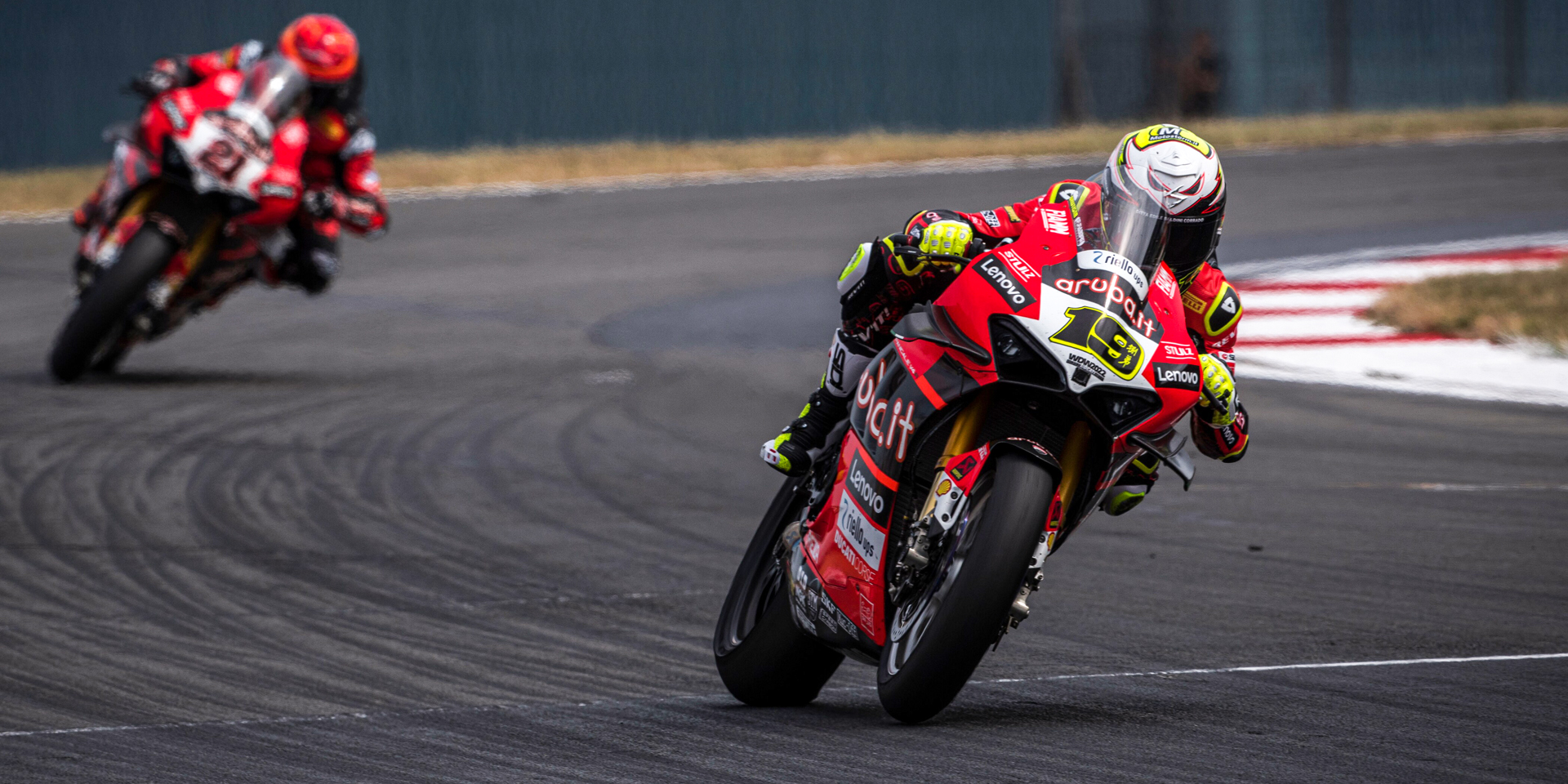 Alvaro Bautista, Michael Rinaldi and the Aruba.it Racing - Ducati team ...