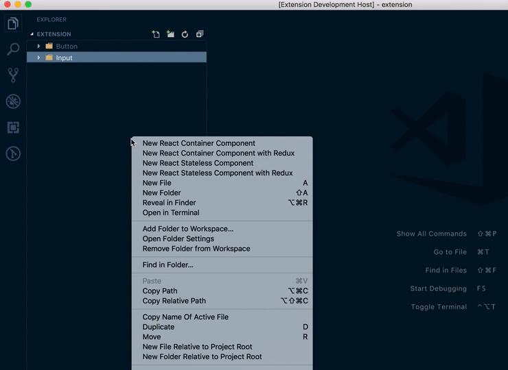 React Component Generation Extension for VSCode - Abdullah Ceylan React Component Generation Extension for VSCode - Abdullah Ceylan