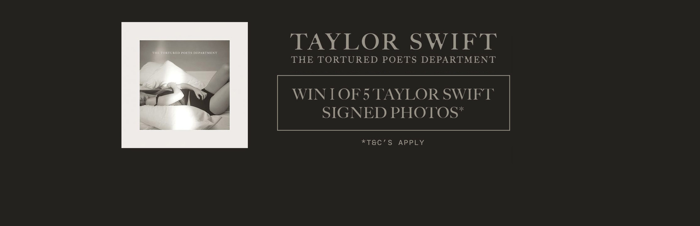 Win 1 of 5 Taylor Swift signed photos! - JB Hi-Fi