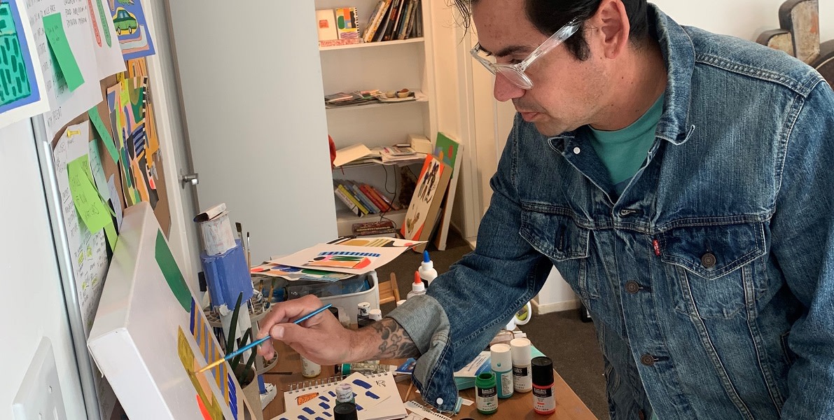 Rewards Of Running: Art Imitates Running For Andrew Estrada - Road ...