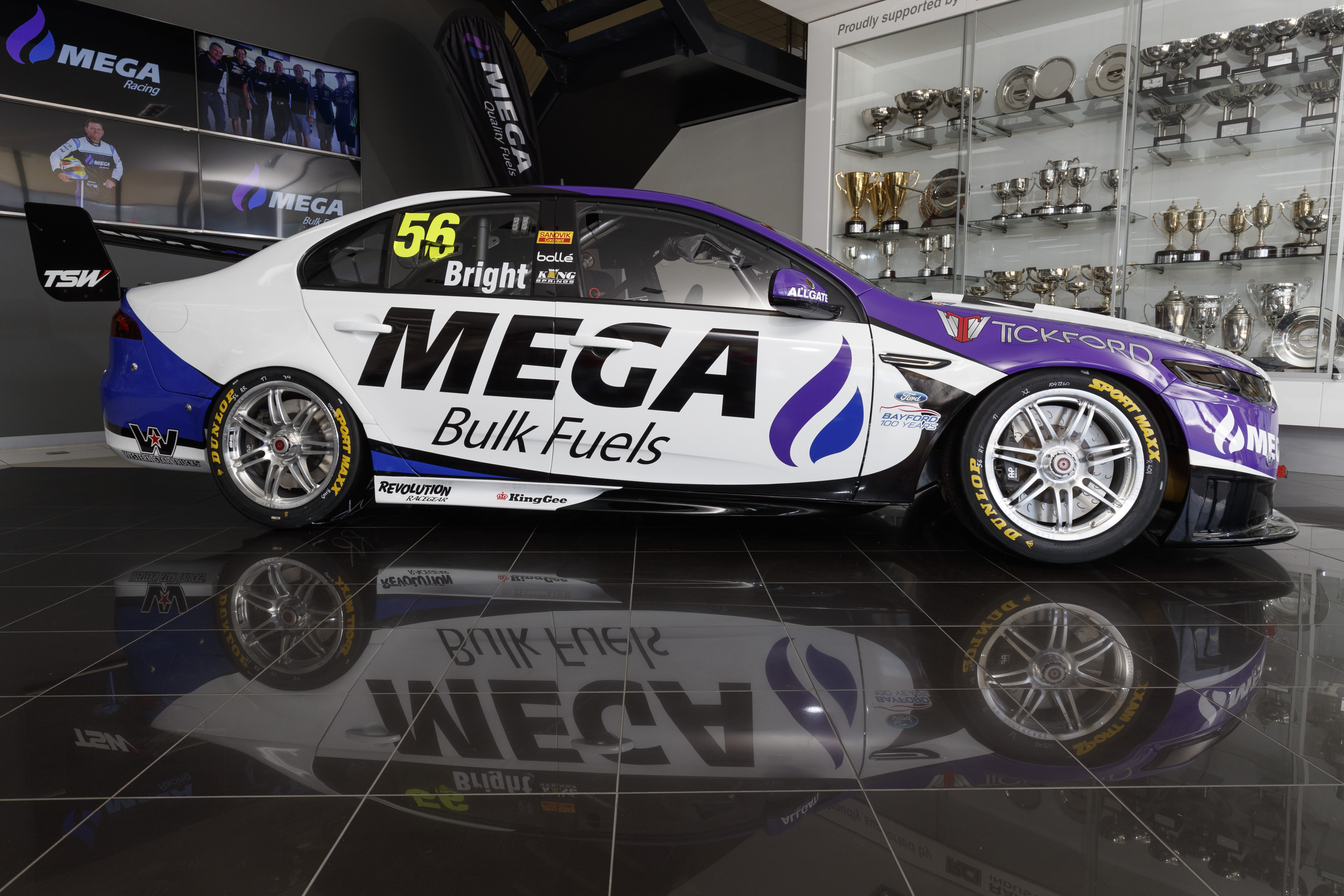 Bright unveils MEGA Racing Falcon | Supercars