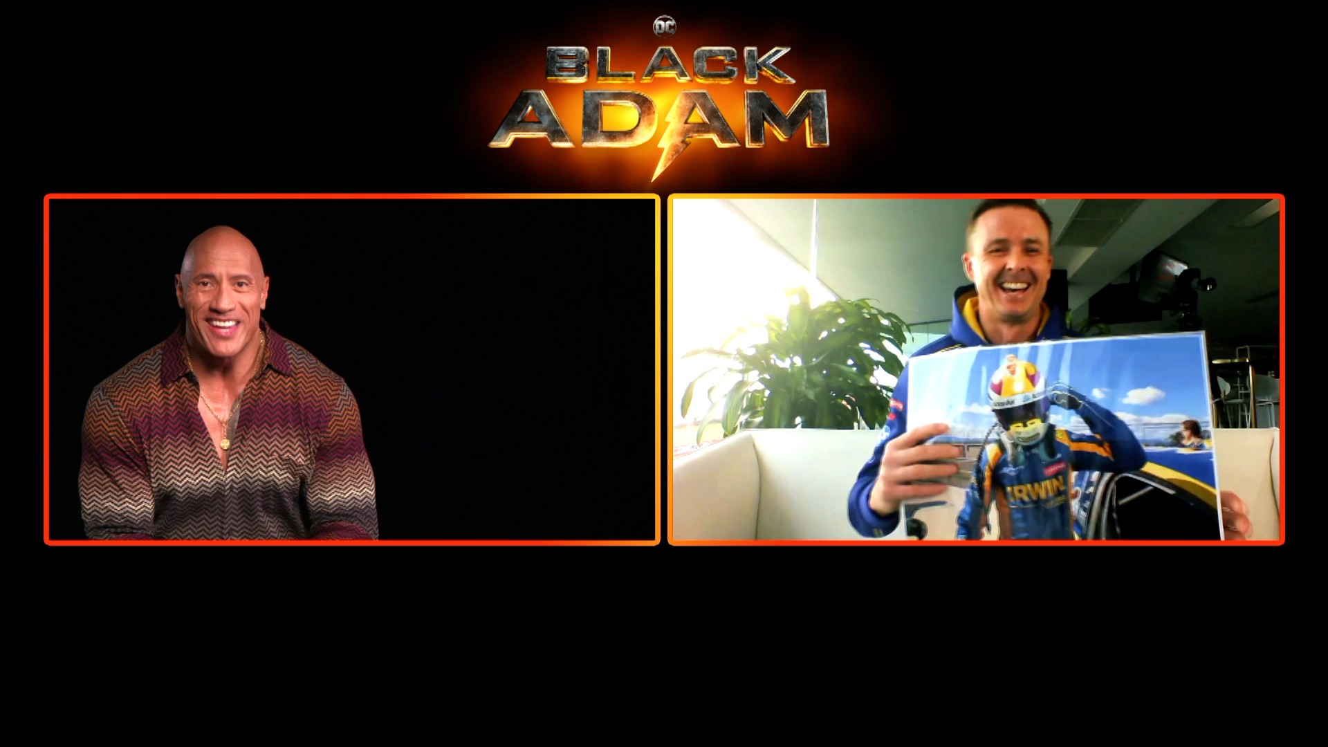 The Rock, Winterbottom chat Supercars | Supercars