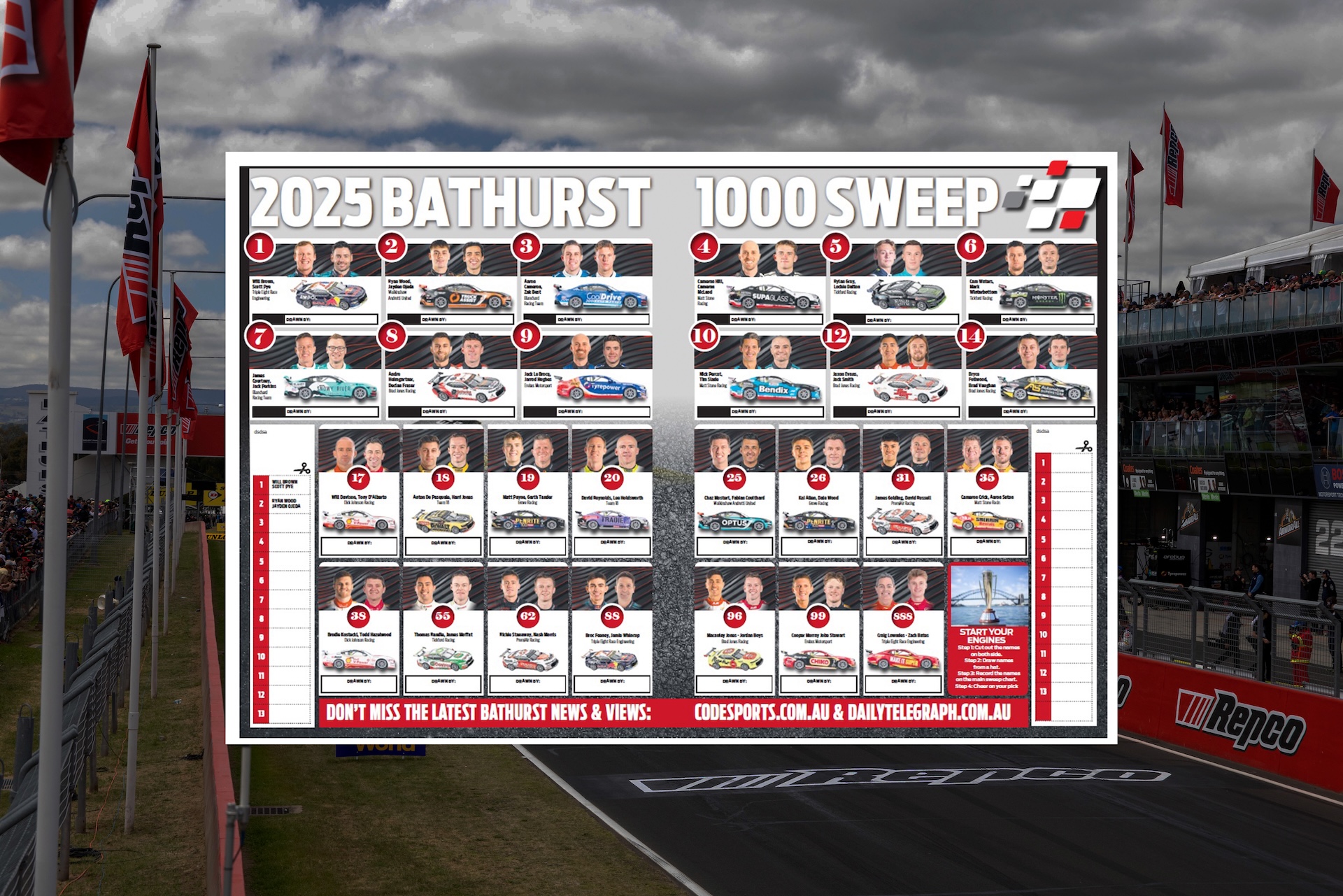 Download your CODE Sports Repco Bathurst 1000 Sweep | Supercars