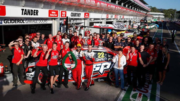 Courtney puts the Holden Racing Team back in the winner's circle ...