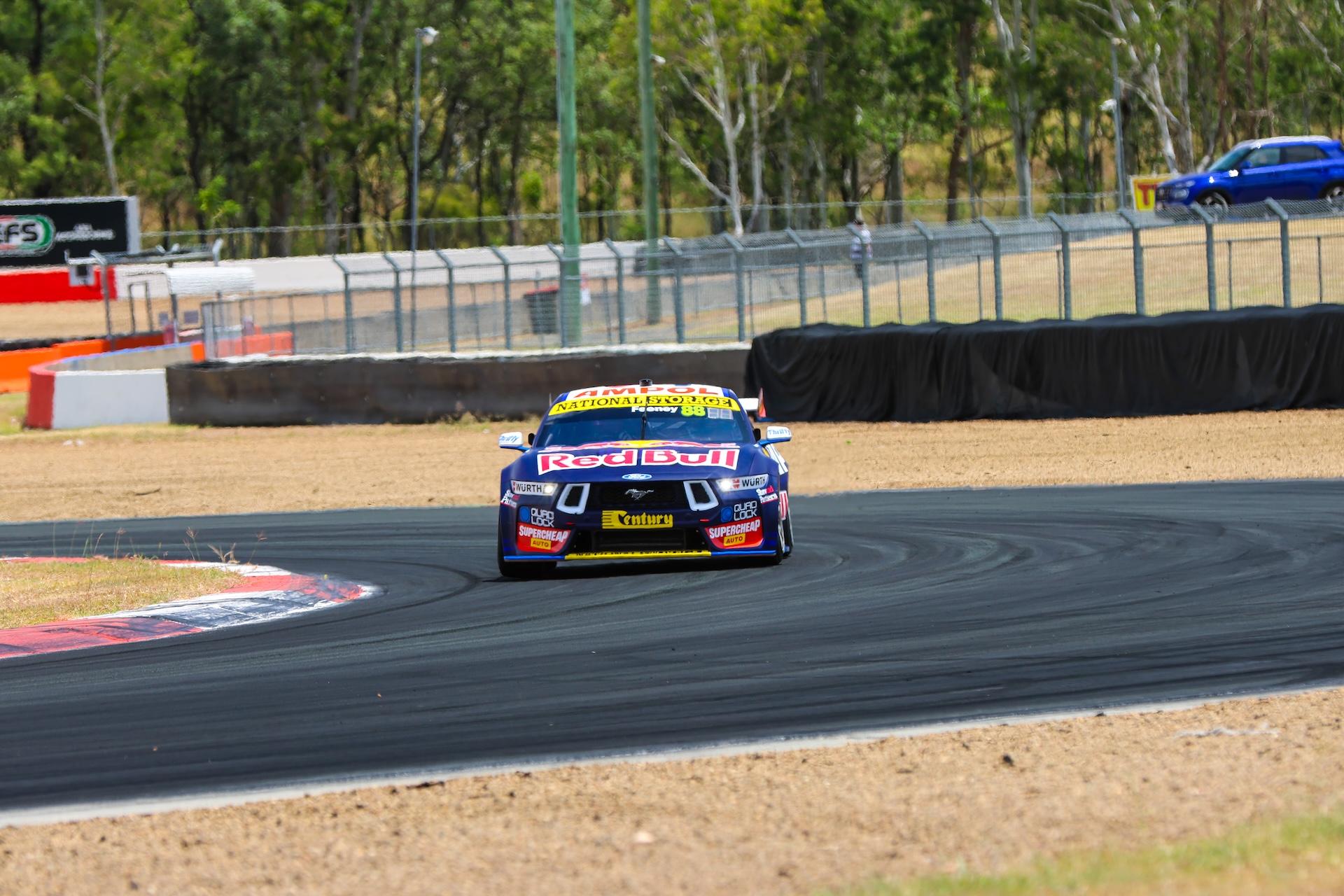 Spare Triple Eight Mustang rolls out at Queensland Raceway | Supercars