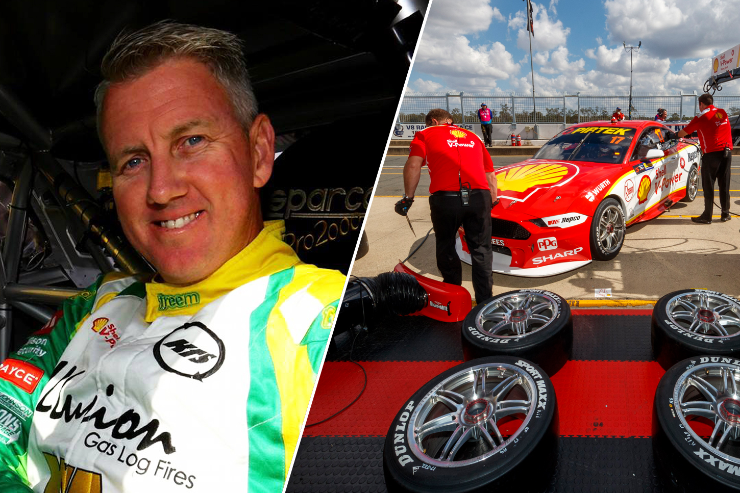 Johnson driving third Shell Mustang at test | Supercars