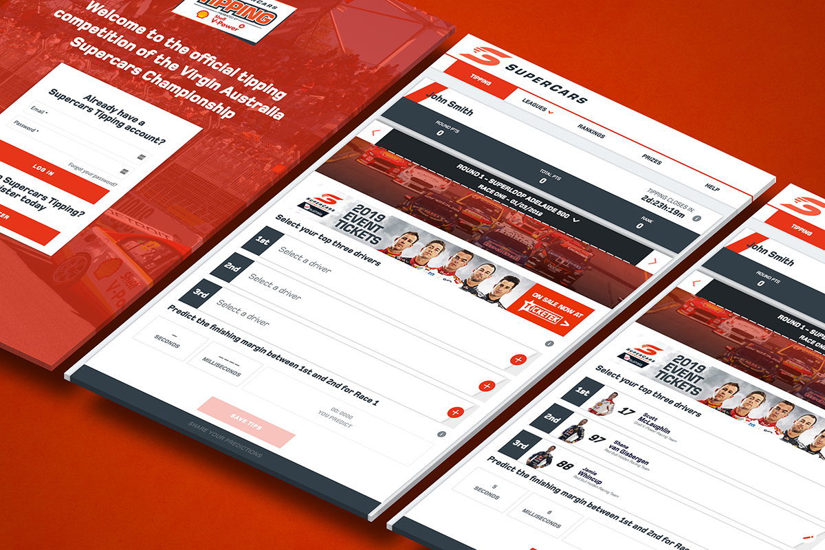 Supercars launches first official tipping comp | Supercars