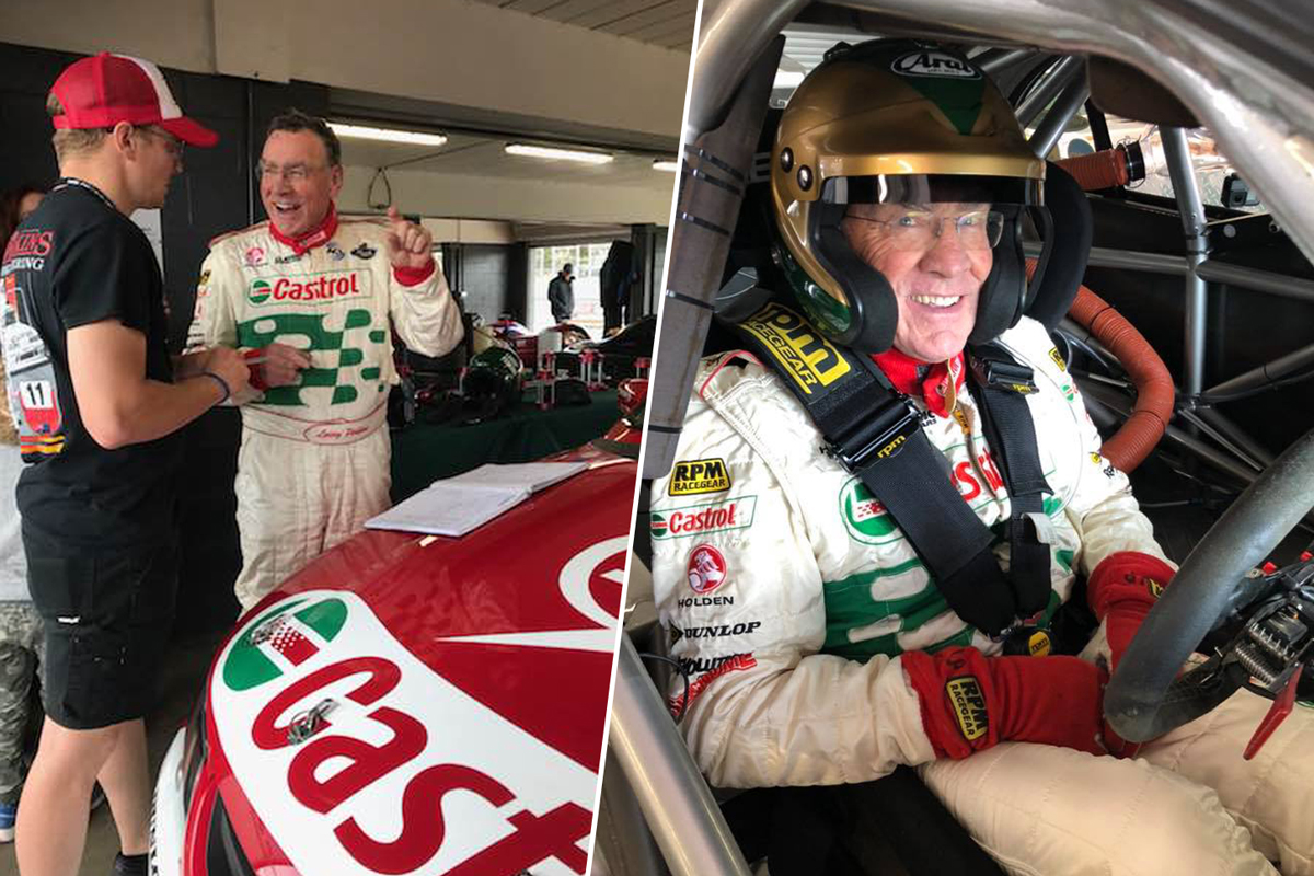 Larry Perkins’ first Supercar laps in 17 years | Supercars